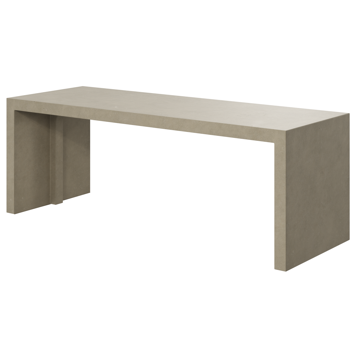 Cast Waterfall Dining Table – Hart Concrete Design